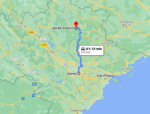 mapa-ba-be-vietnam - Horizon Vietnam Travel